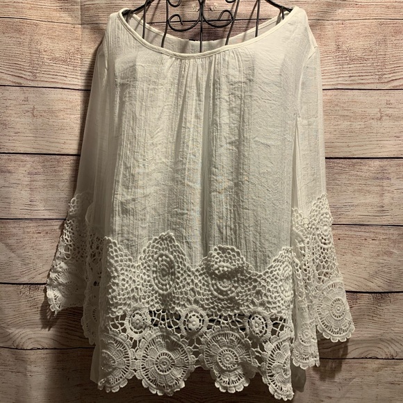 Unique Spectrum | Tops | Unique Spectrum Blouse With Laced Detail Sz Ps ...